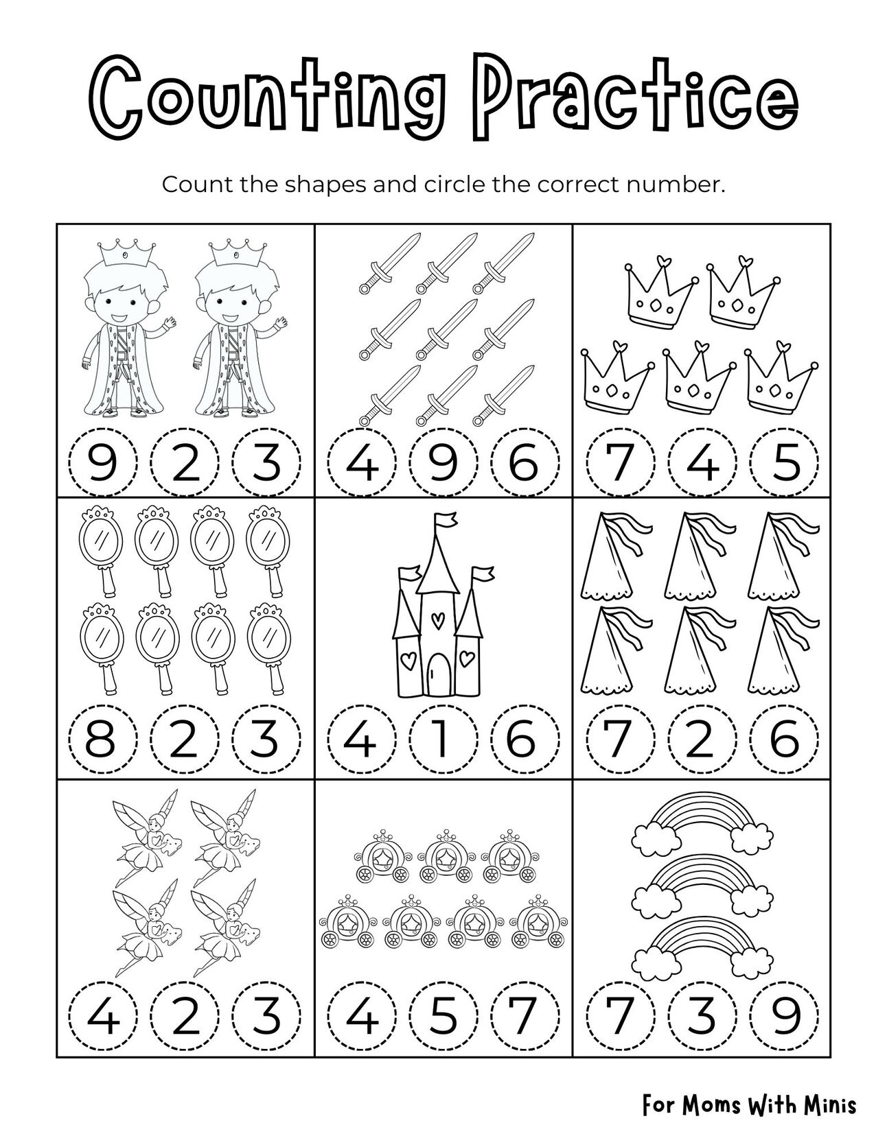 Fairy Tale Counting Practice