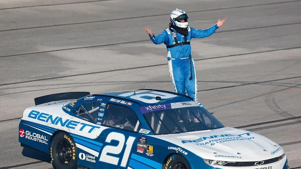 Austin Hill Goes Overboard With Victory Celebrations