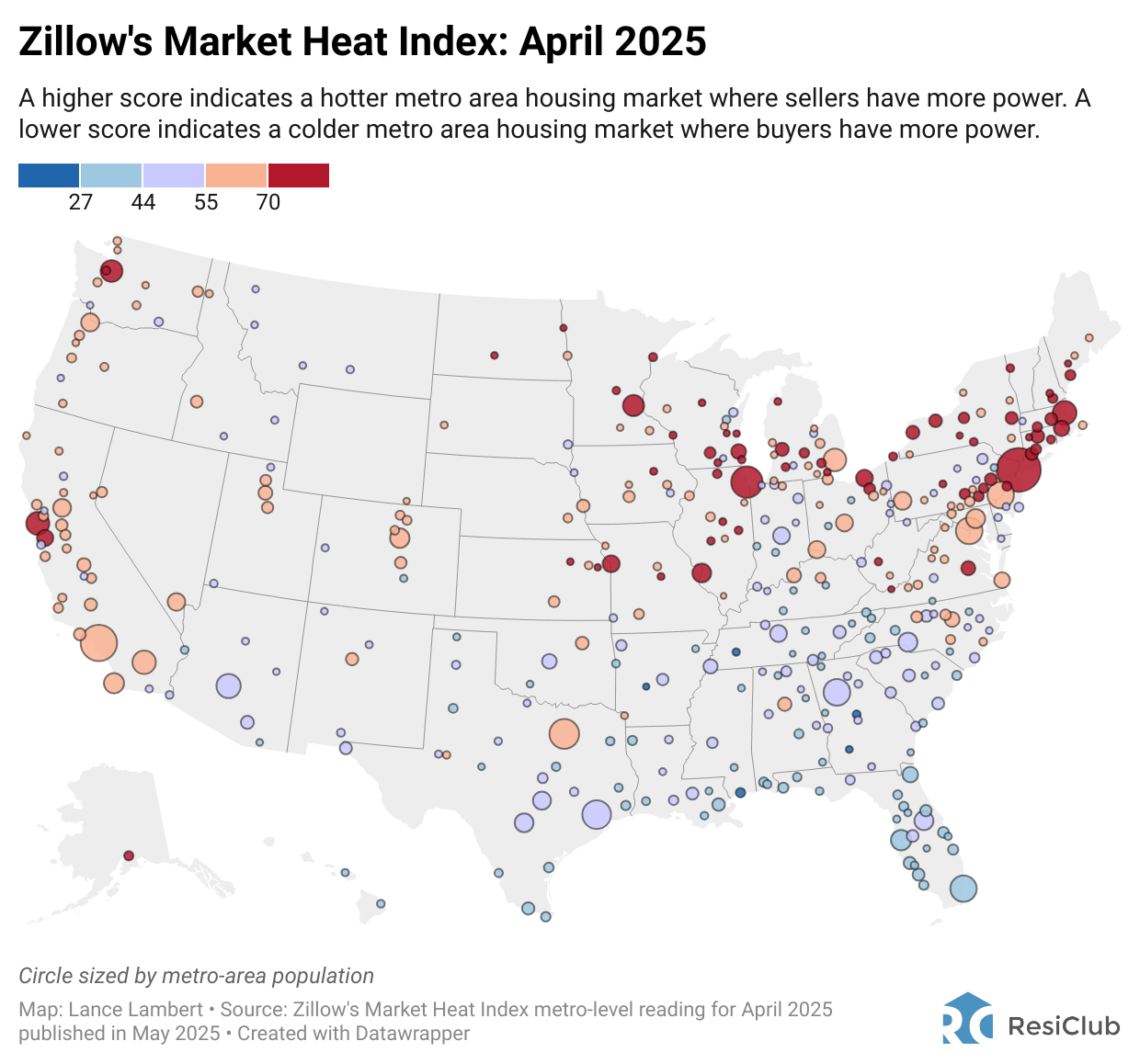 This interactive housing market map shows where sellers—and buyers—have ...