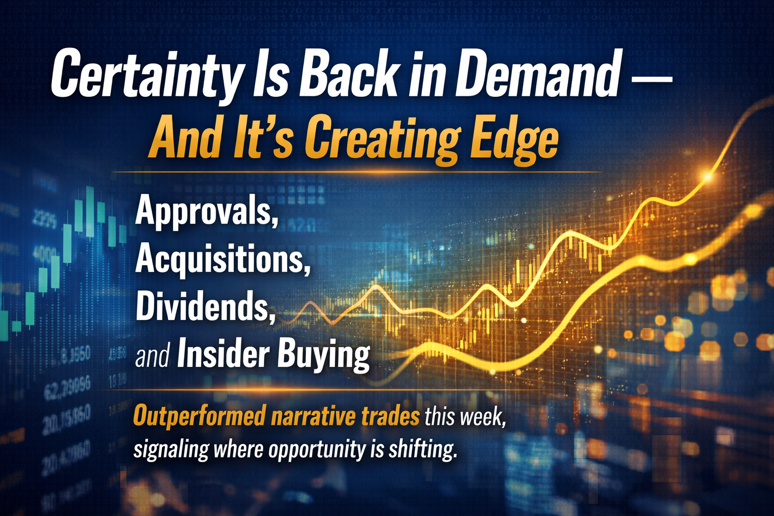 Certainty Is Back in Demand — And It’s Creating Edge