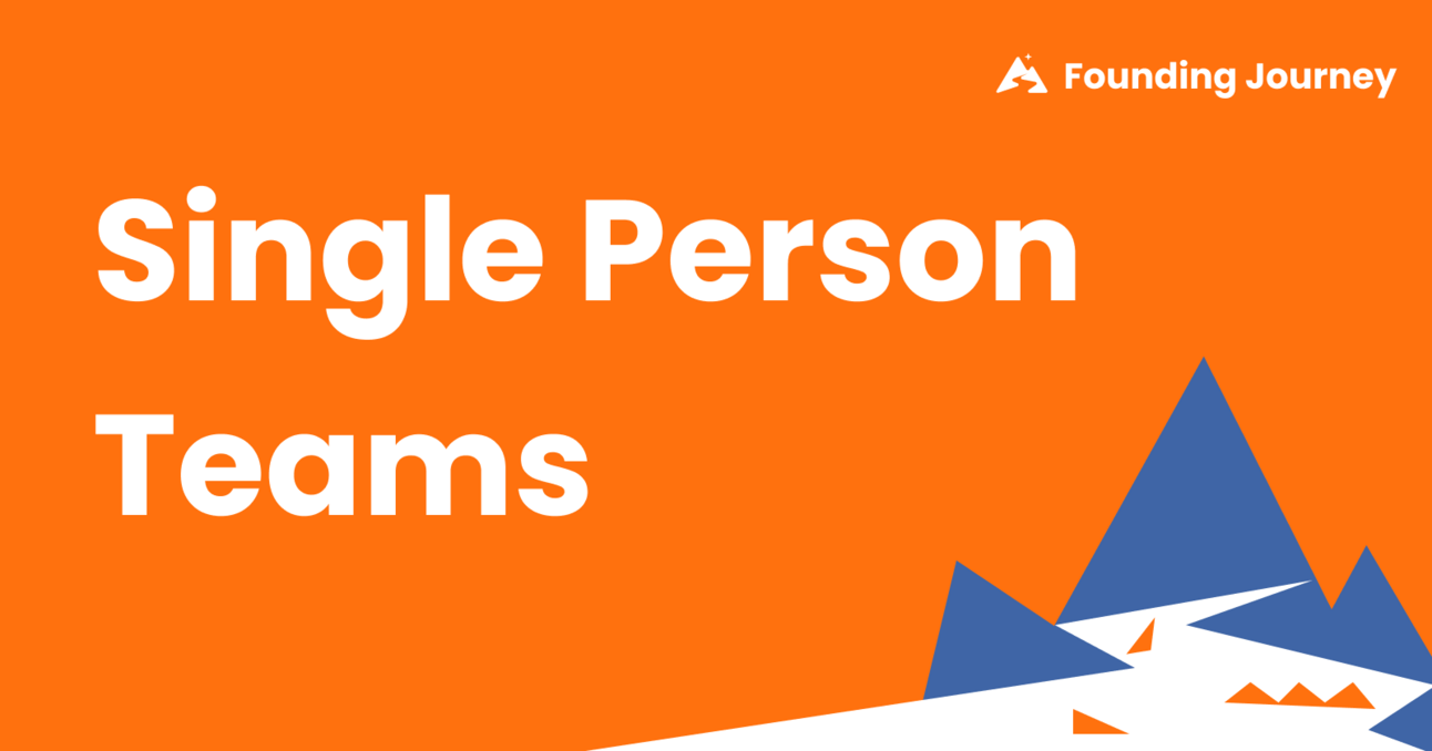 Single Person Teams
