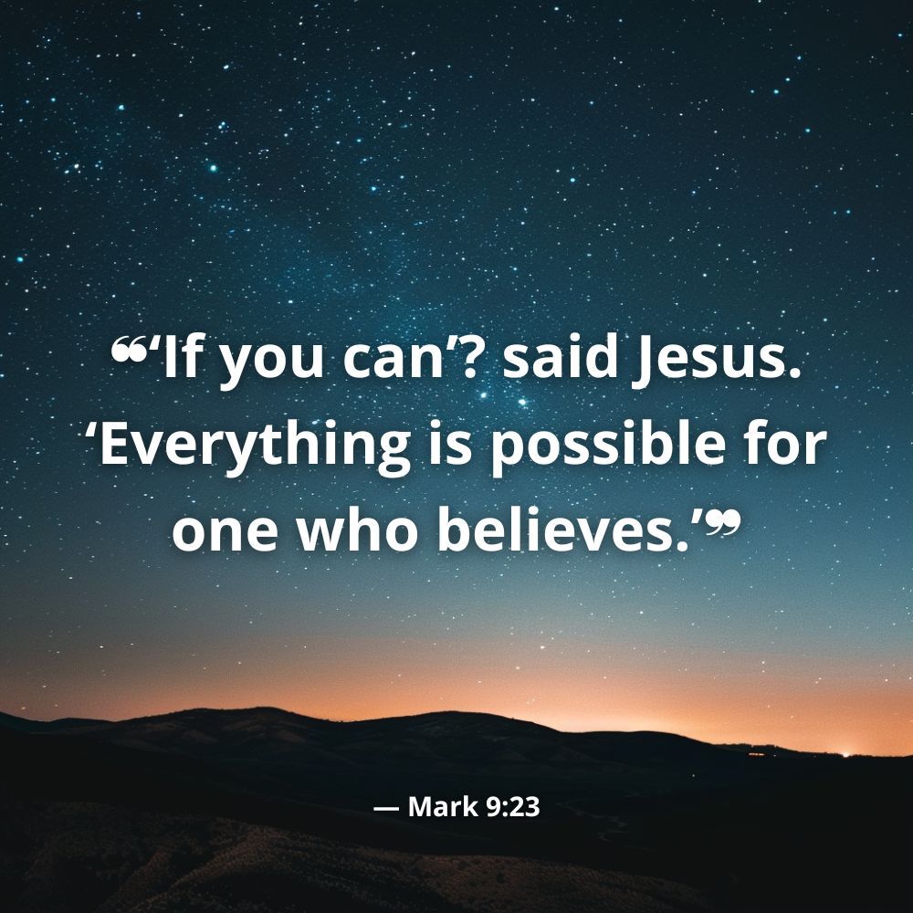 🙏 Verse of the Day: Mark 9:23
