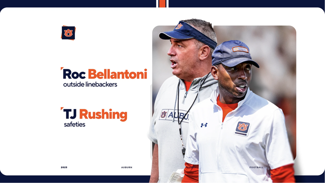 Coaching veterans T.J. Rushing and Roc Bellantoni have been named ...