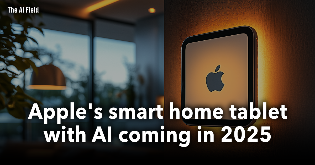 🚨Apple’s Smart Home Tablet with AI Coming in 2025