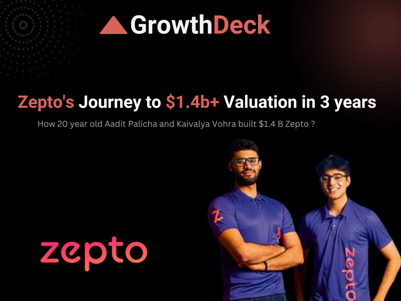 How 20 year old Aadit Palicha and Kaivalya Vohra built $1.4 B Zepto
