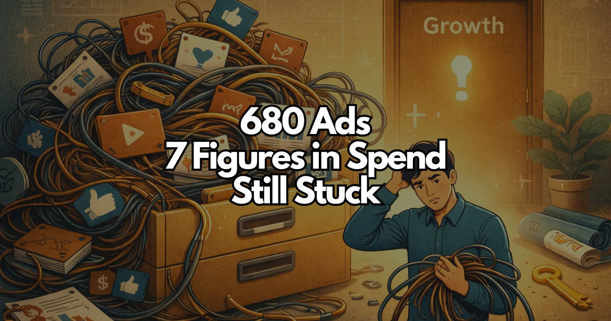 680 Ads. 7 Figures in Spend. Still Stuck.