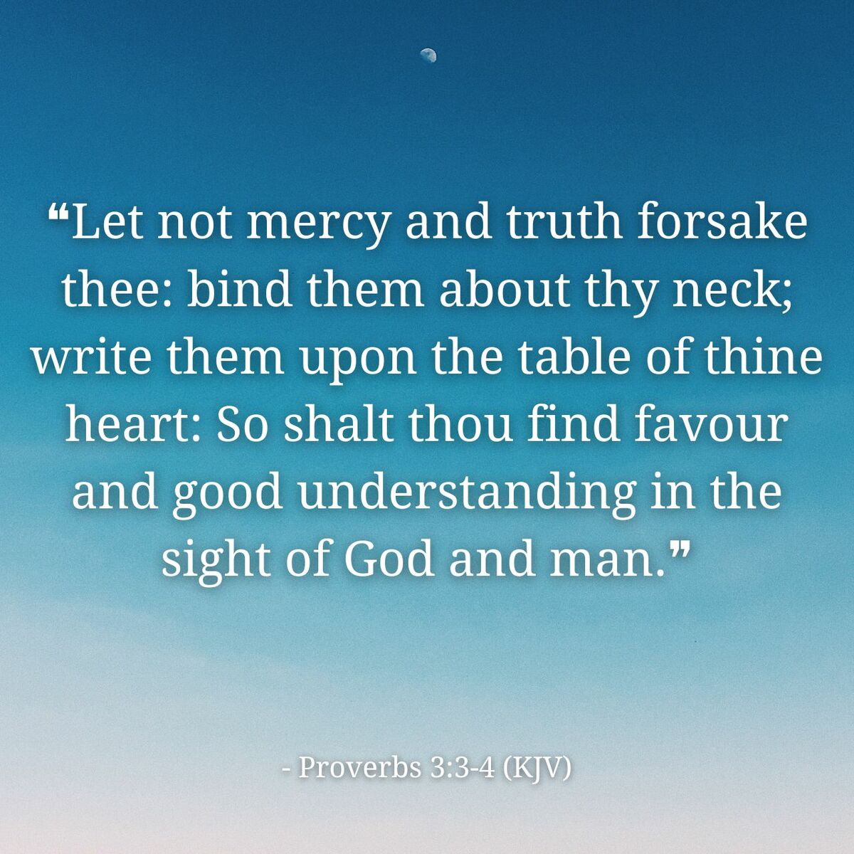 Verse of the Day: Proverbs 3:3-4