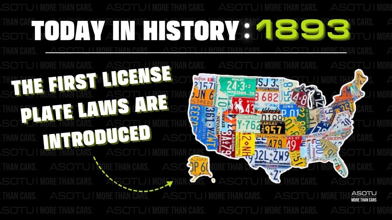 Today in History: License Plate Laws Are Introduced