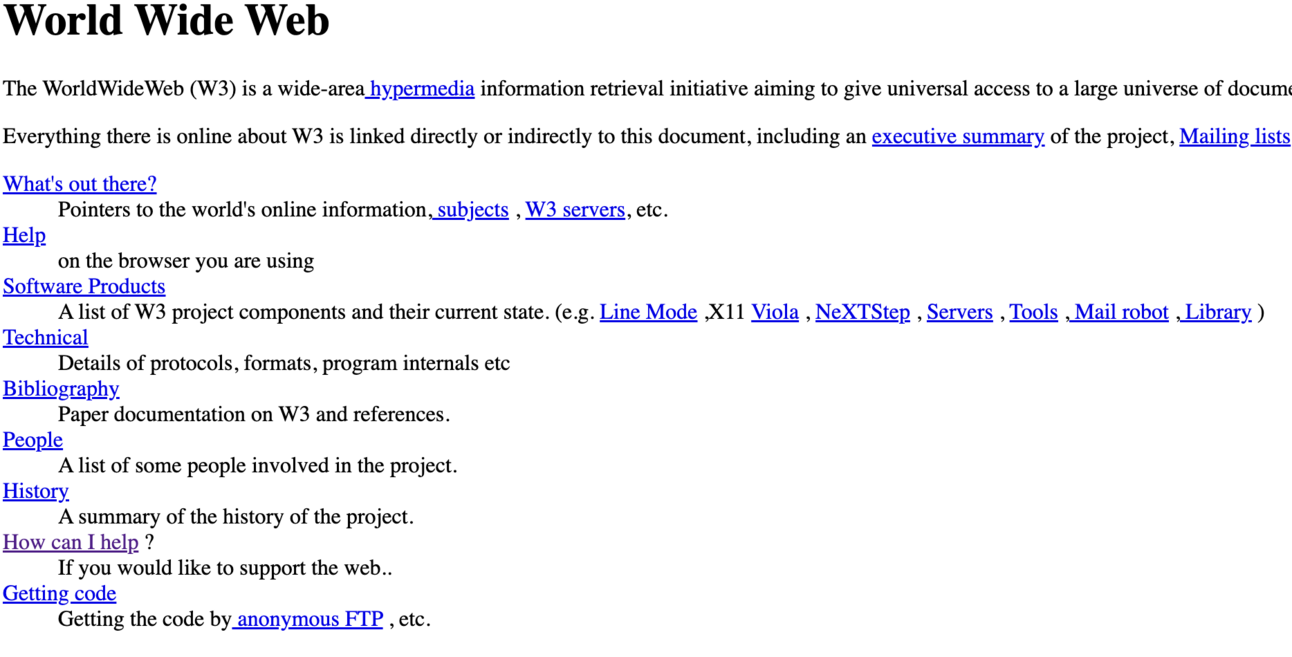 The First Website Ever Made