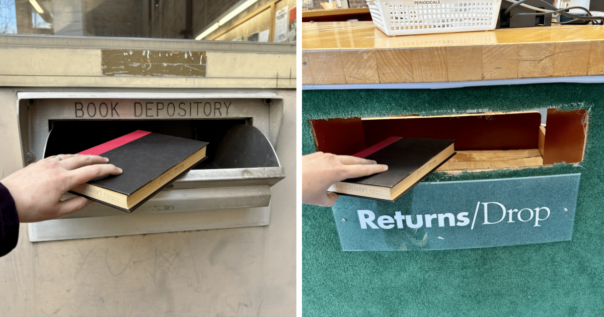 Return Our + Donate Your Books!