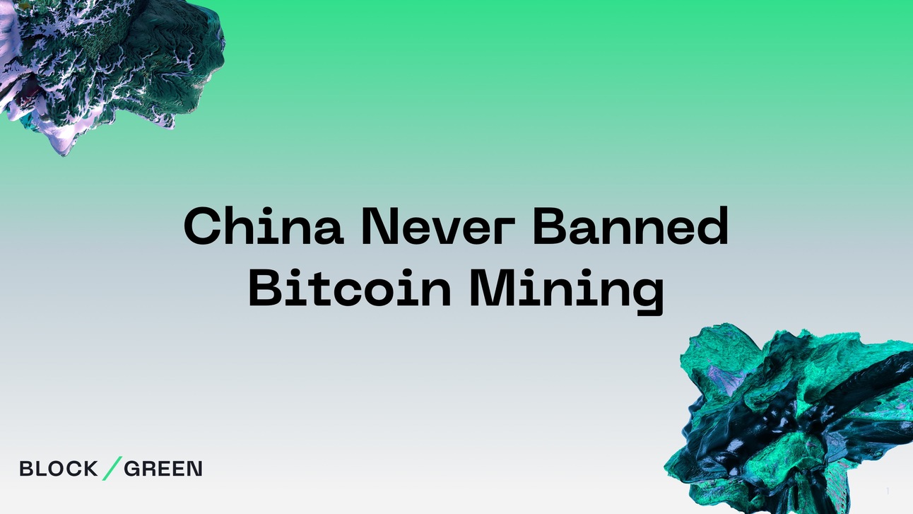 Was Bitcoin Mining Never Banned in China?