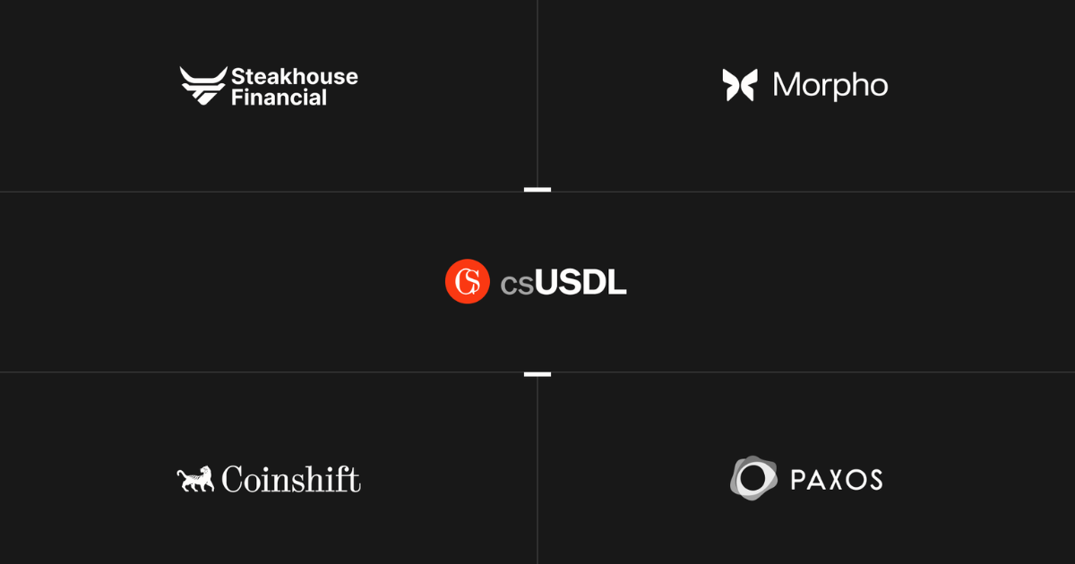 How to Earn With the First Liquid Lending Token (LLT): csUSDL