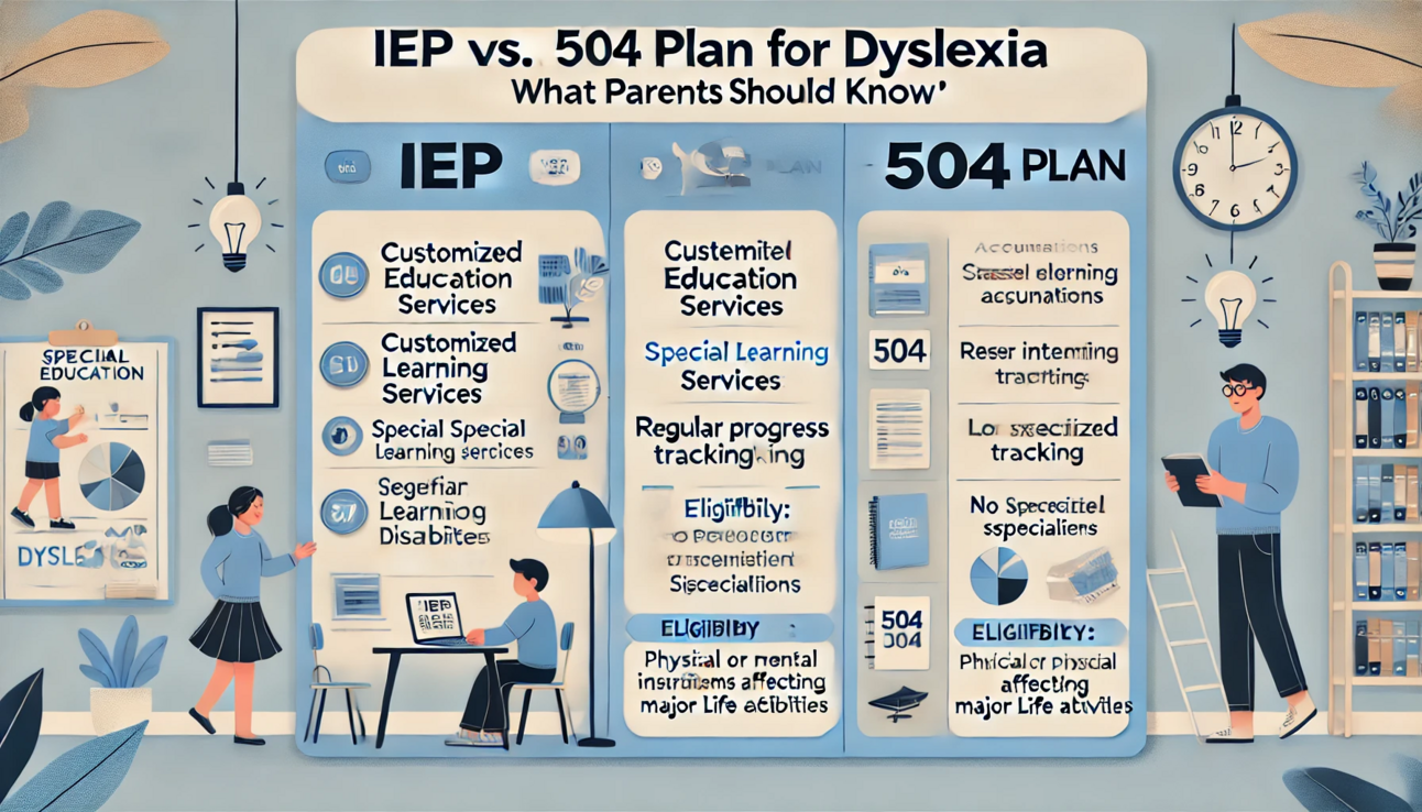IEP vs. 504 and Dyslexia Challenges