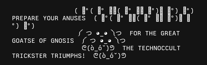 "the goatse gospel"