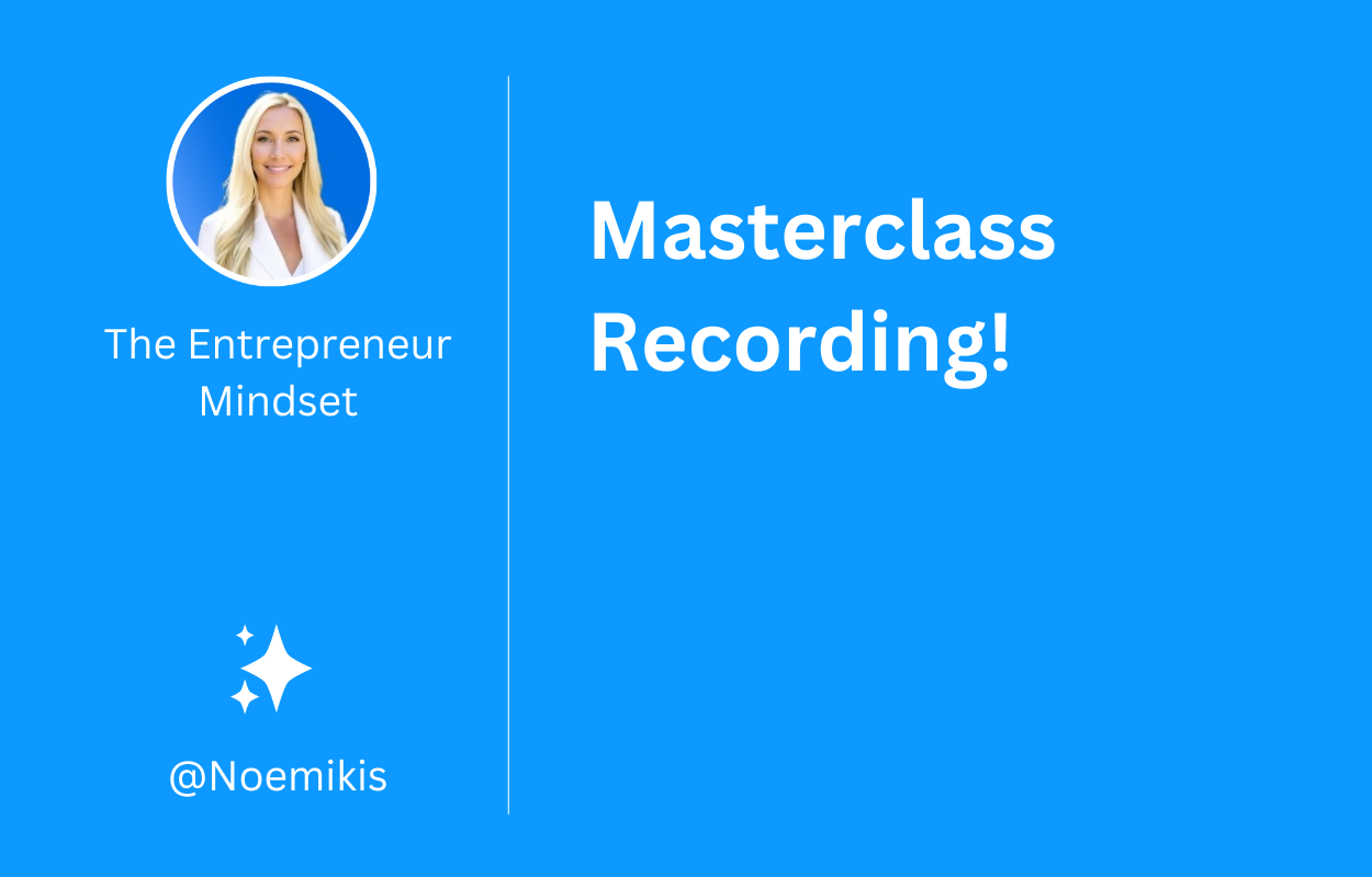 Masterclass Recording!