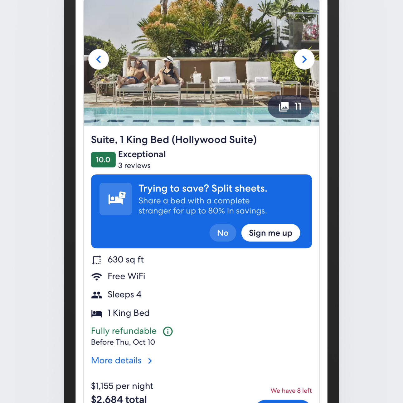 Expedia Split Sheet Option