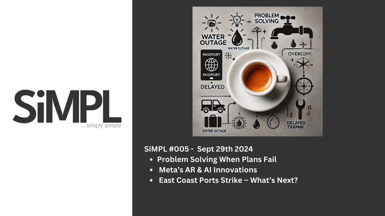 SiMPL #005 Always Plan for Failure – Plans Will Fail!