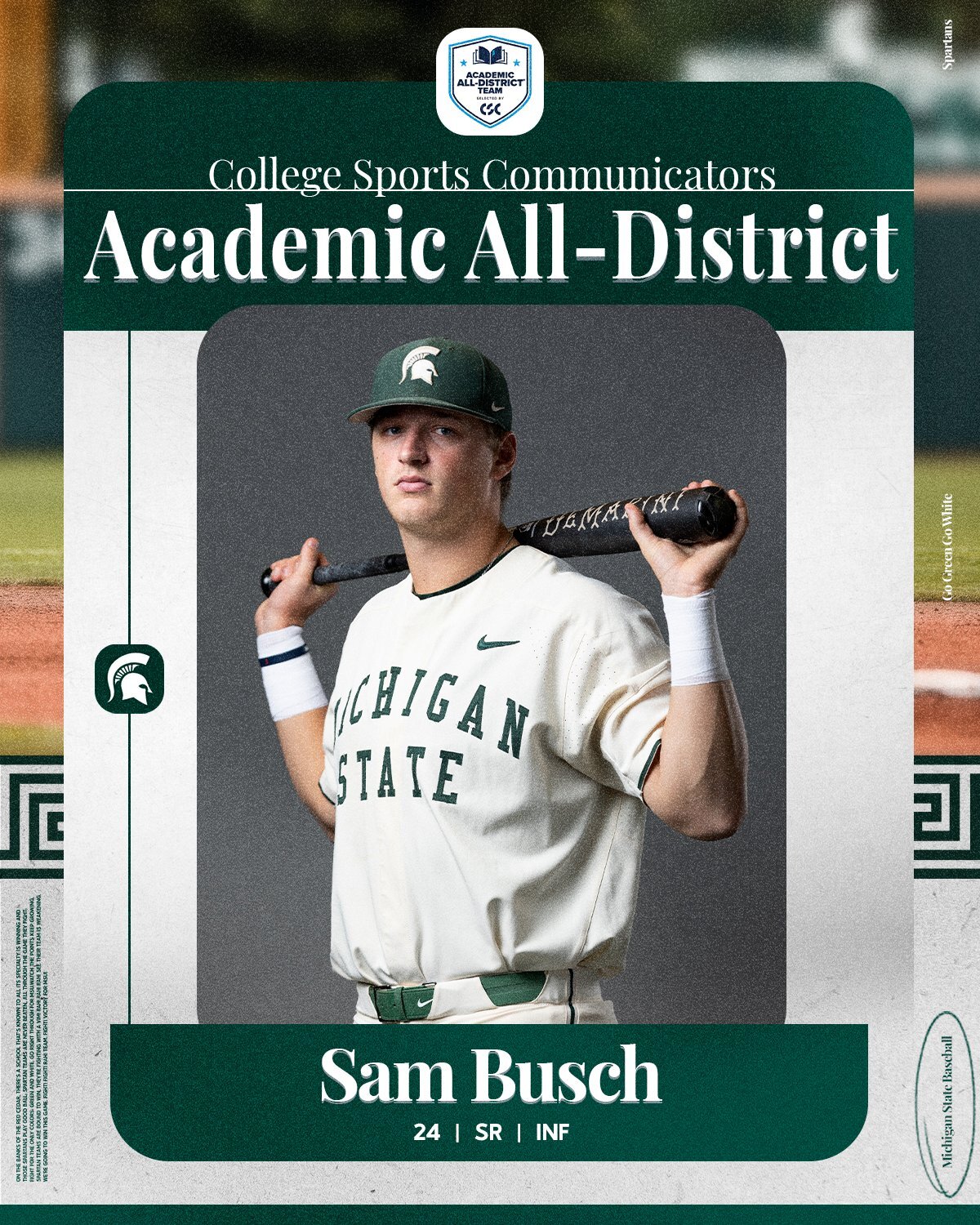 The MSU Spartan baseball team had five players earn Academic All ...