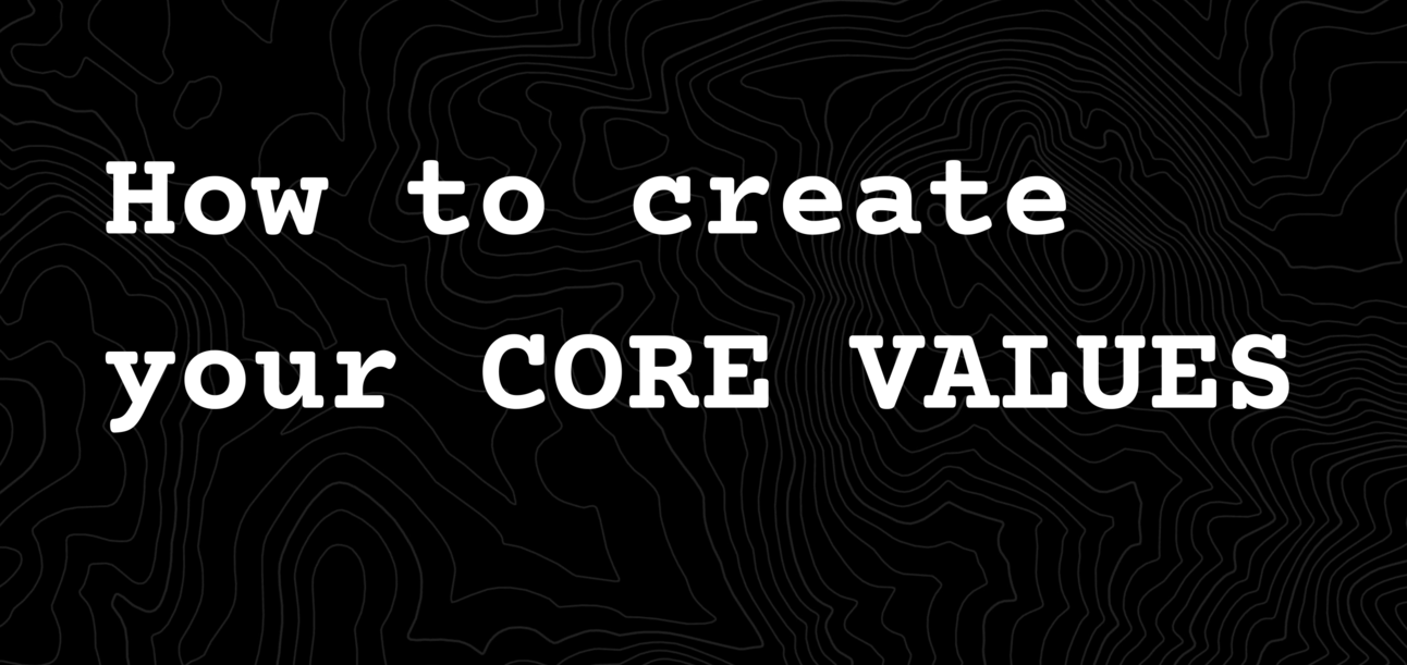 ENRON had CORE VALUES... you do too