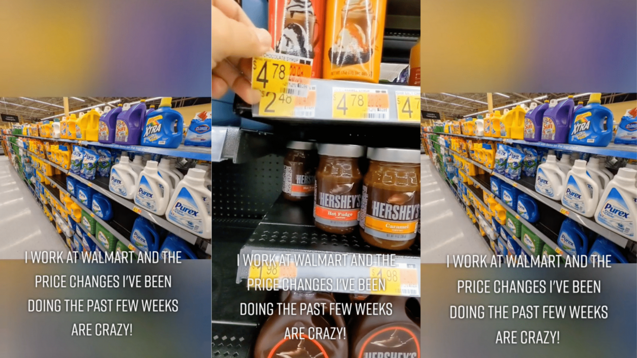 Walmart Employee Goes Viral For Showing Major Price Increases on Items