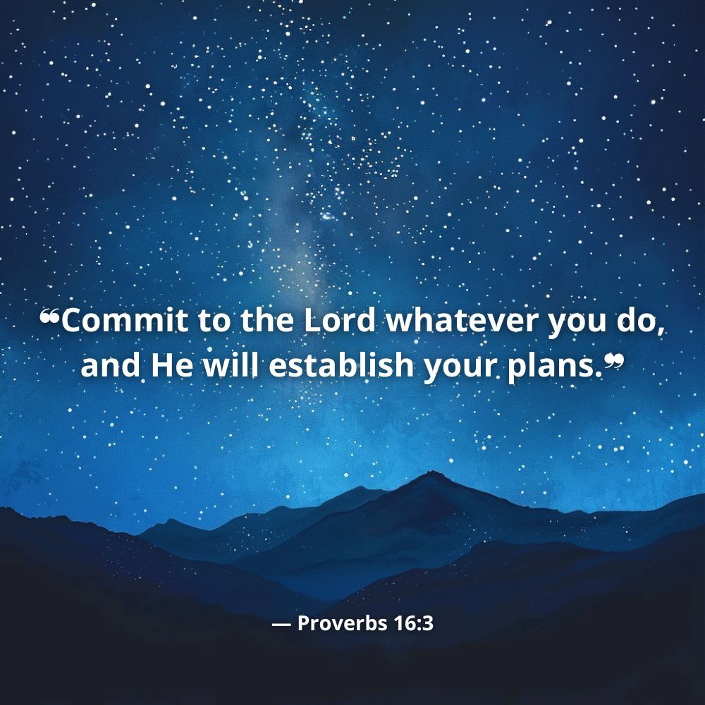 🙏 Verse of the Day: Proverbs 16:3