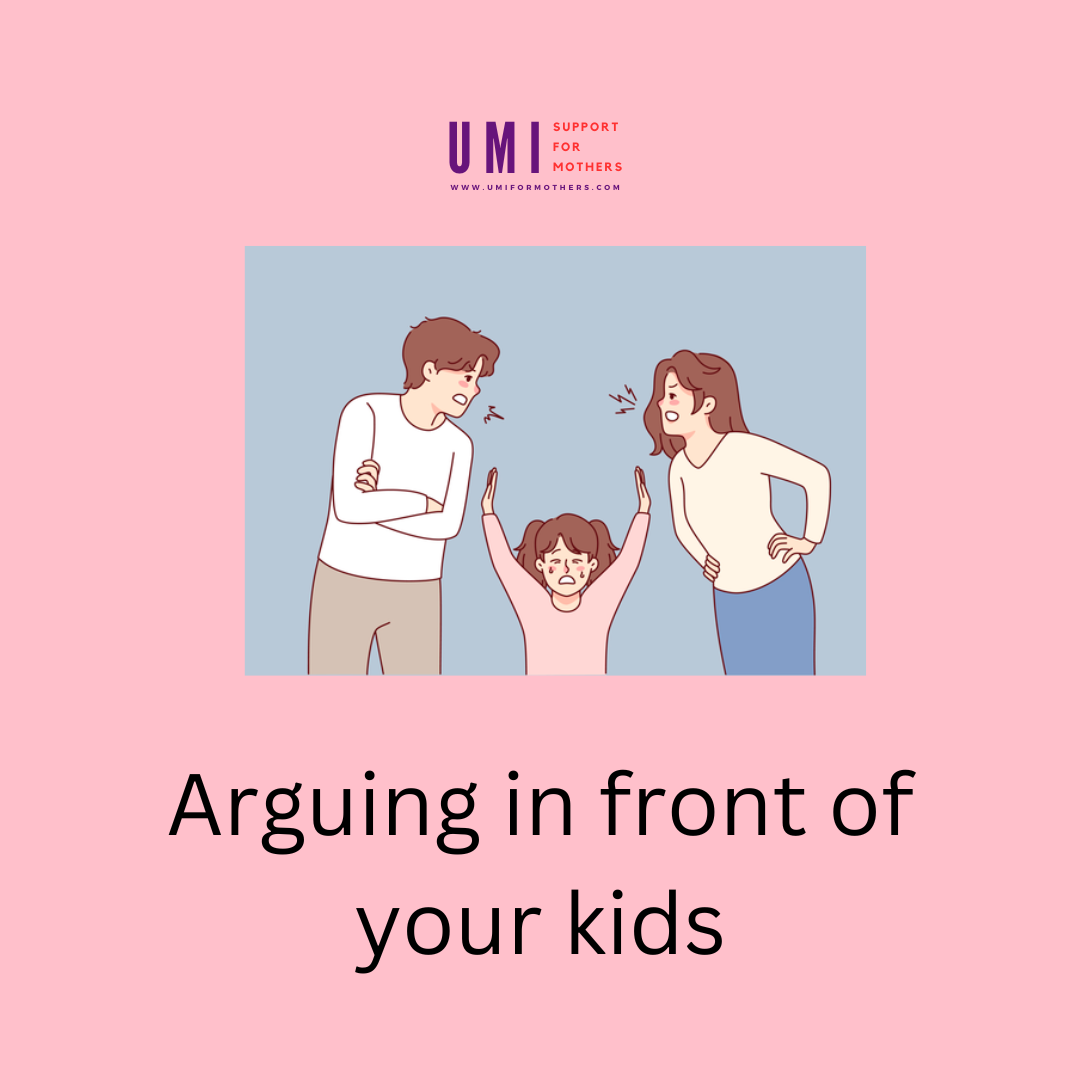 Arguing in front of kids