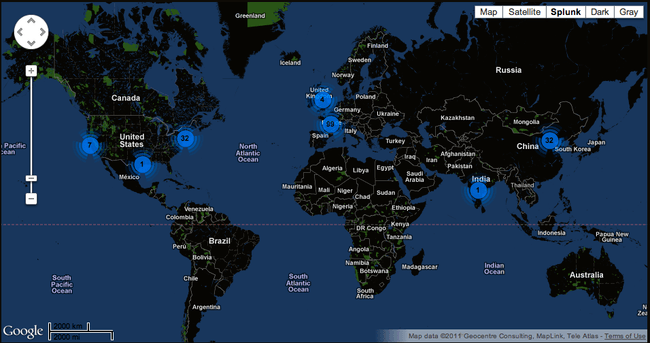 Visualizing Interesting Log Events Using Splunk’s Google Maps ...
