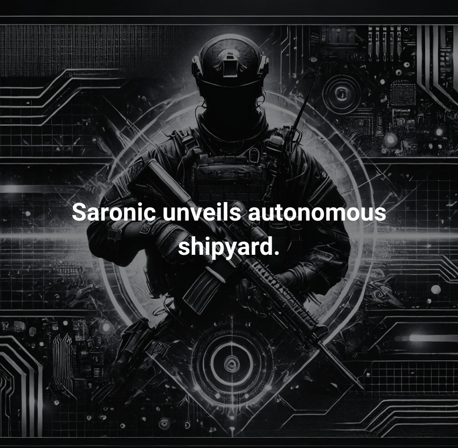 Daily Brief - Saronic Unveils Autonomous Shipyard.