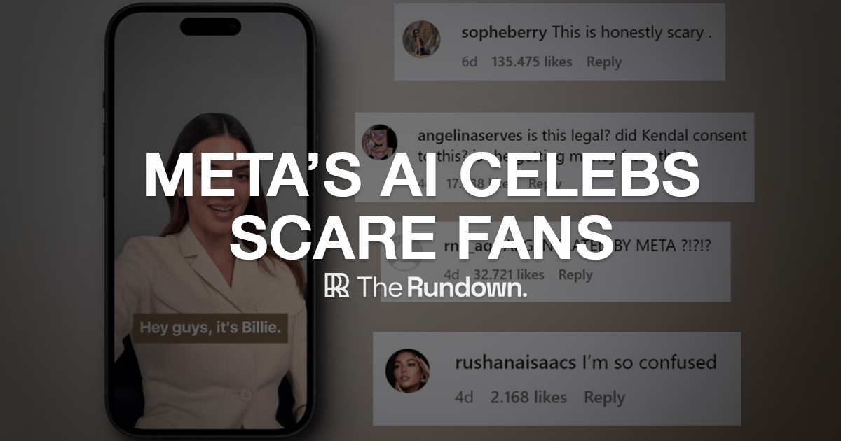 🤖 Meta's AI personas freak out users...