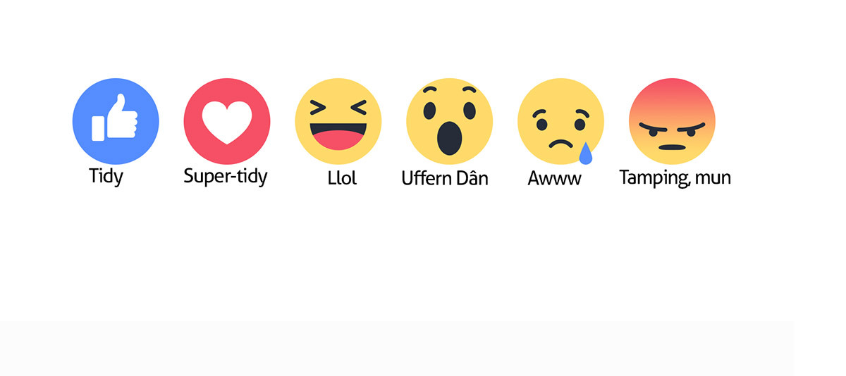 Facebook launches new Welsh reaction buttons