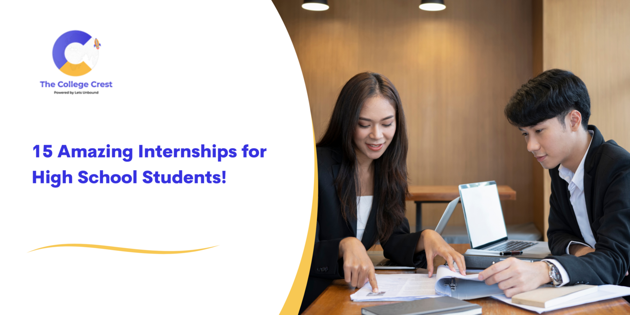 15 Amazing Internships for High School Students!