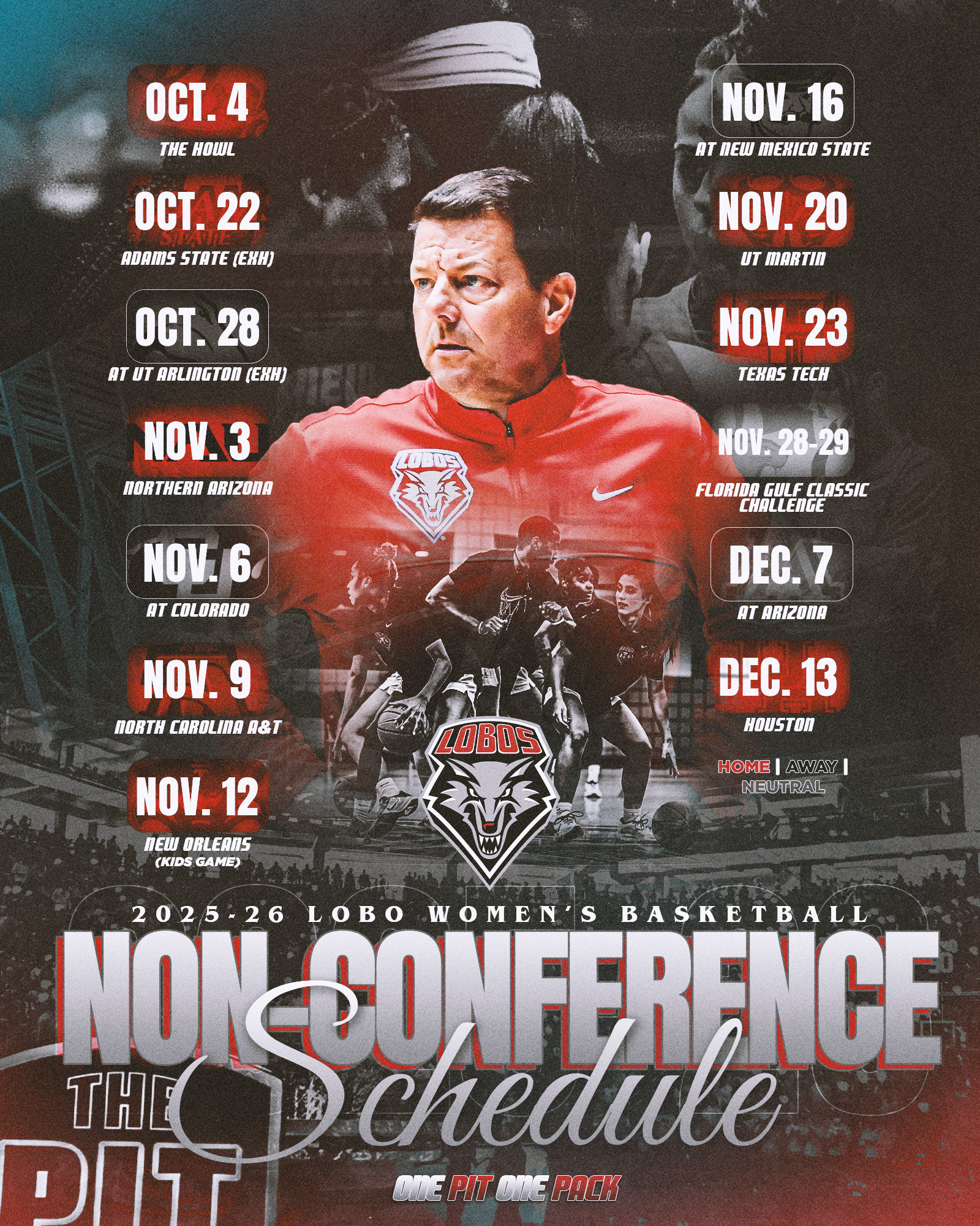 The New Mexico Lobos basketball programs released their non-conference ...