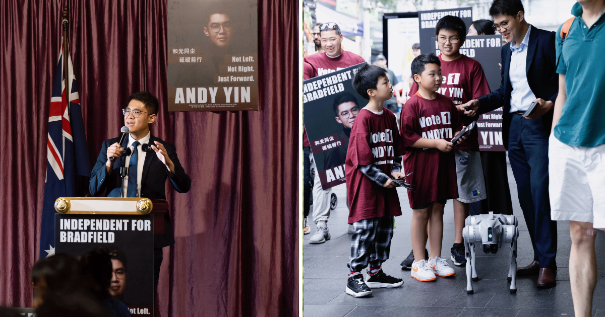 Andy Yin’s break with the Liberal party: A bid for Bradfield on his own terms