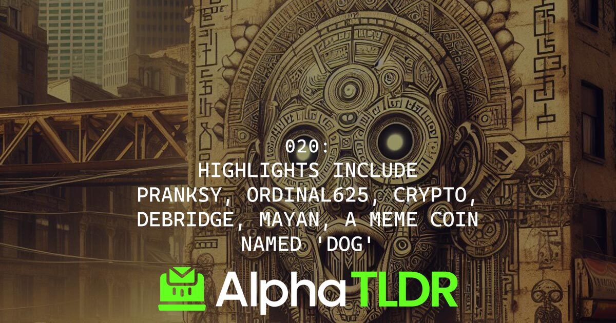 Pranksy, Crypto, Debridge, Mayan, Runestones, Ordinal625