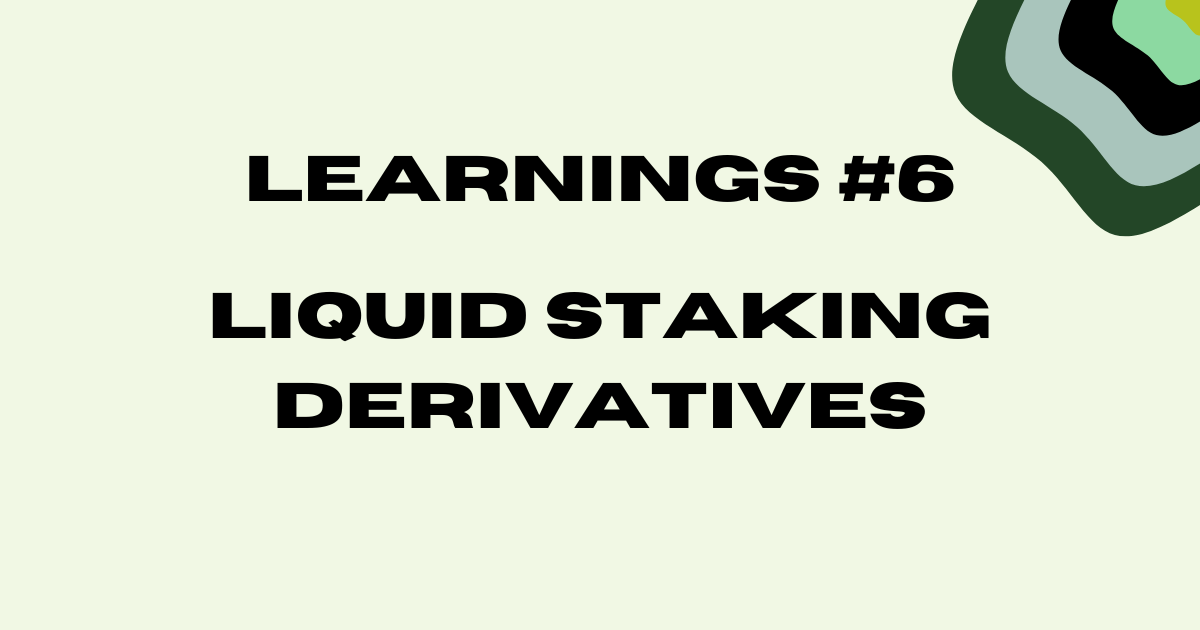Liquid Staking Derivatives ("LSD")