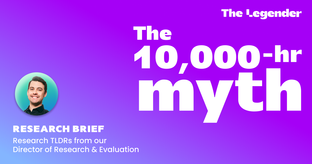 The 10,000-hour Myth