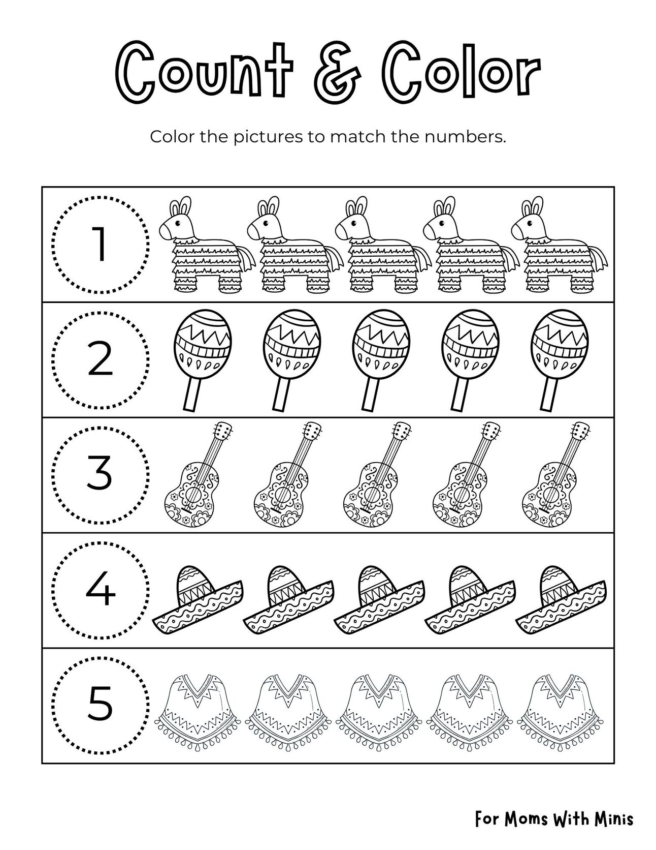 Cinco De Mayo Count and Color