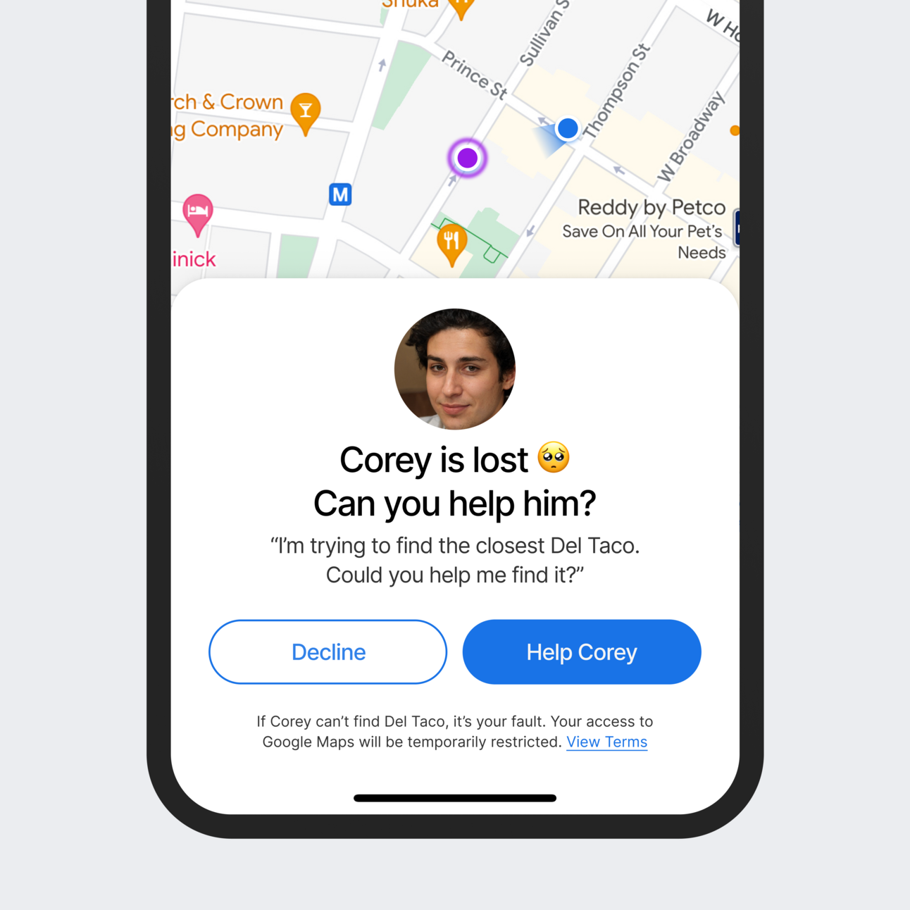 Google Maps Ask for Directions