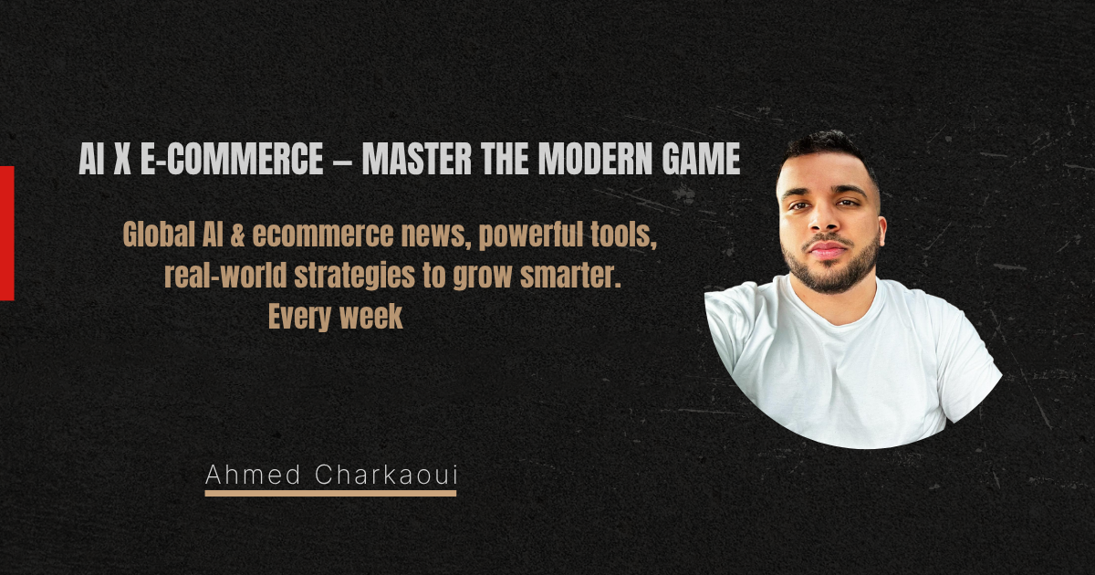 Hey there, and welcome to the first issue of Ahmed Charkaoui Weekly! 👋