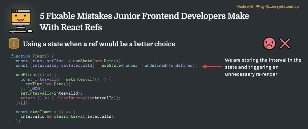 React: 5 Small (Yet Easily Fixable) Mistakes Junior Frontend Developers Make With React Refs