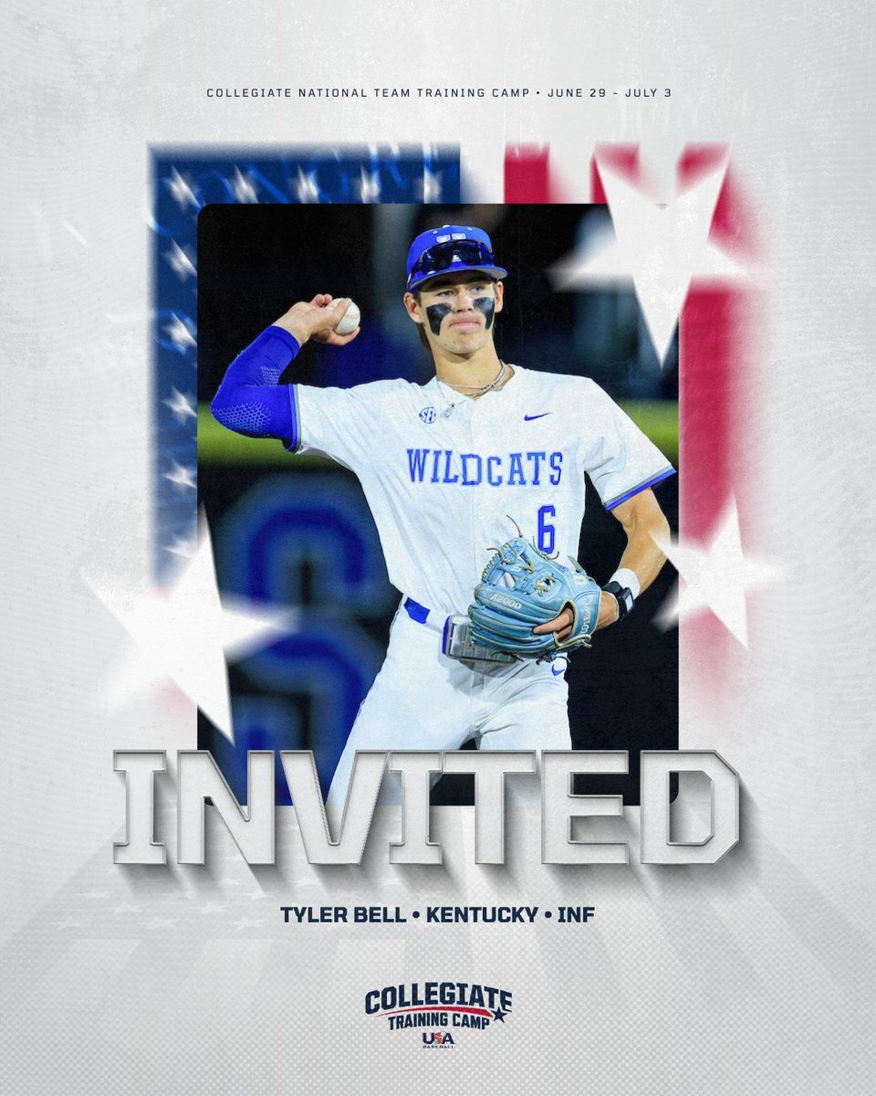 Kentucky Wildcats Tyler Bell was invited to the USA Baseball Collegiate ...
