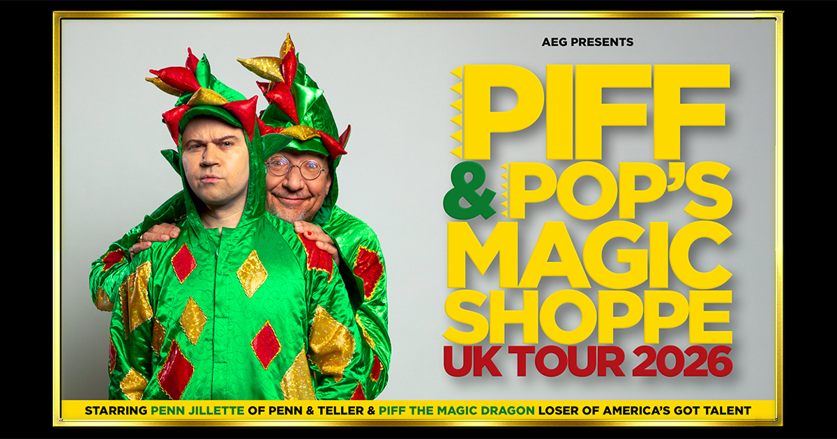 Piff & Pop’s Magic Shoppe UK Tour 2026