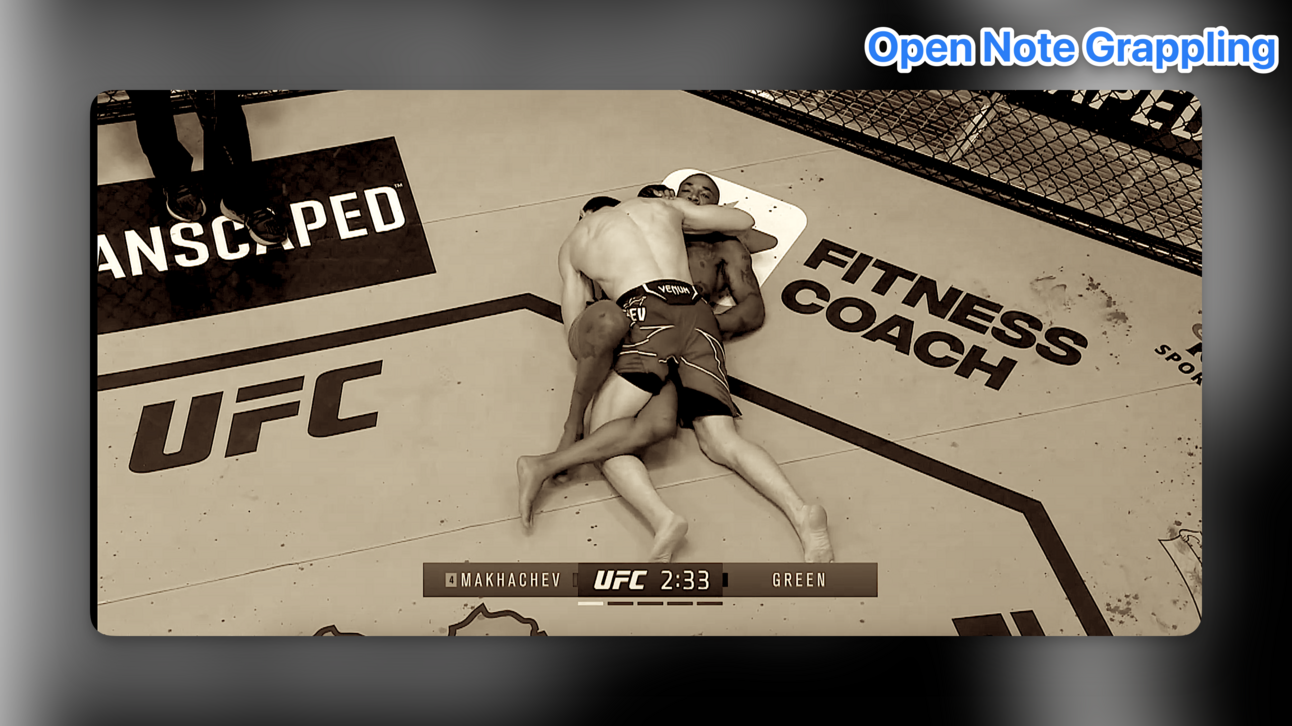 Islam Makhachev's Top Half Attacks