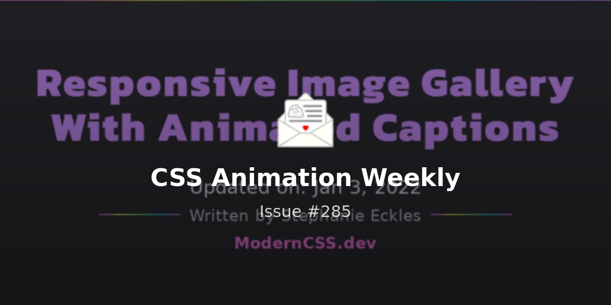 CSS Animation Weekly #285