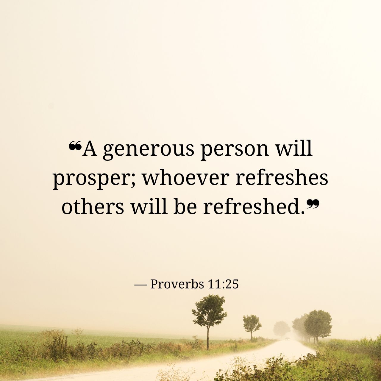 Verse of the Day: Proverbs 11:25