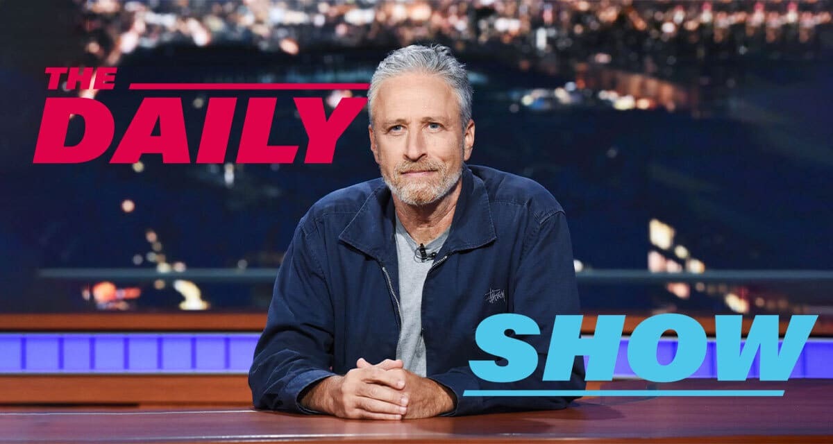 Jon Stewart is back on The Daily Show desk
