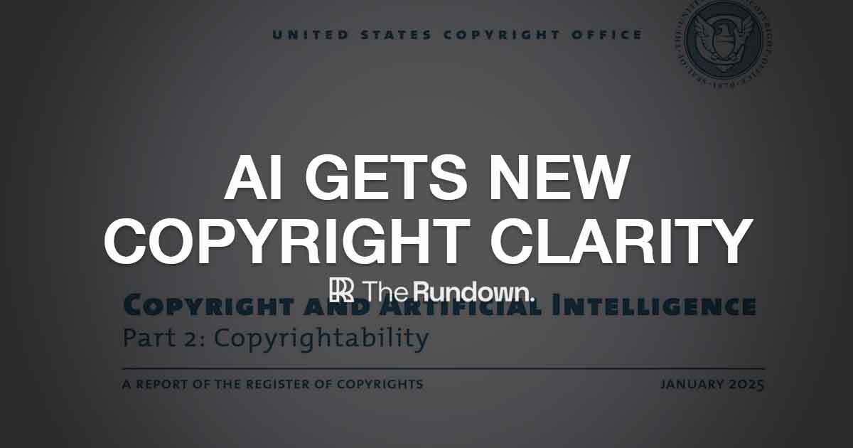 AI gets new copyright clarity