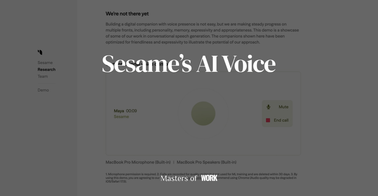 Sesame’s AI Voice