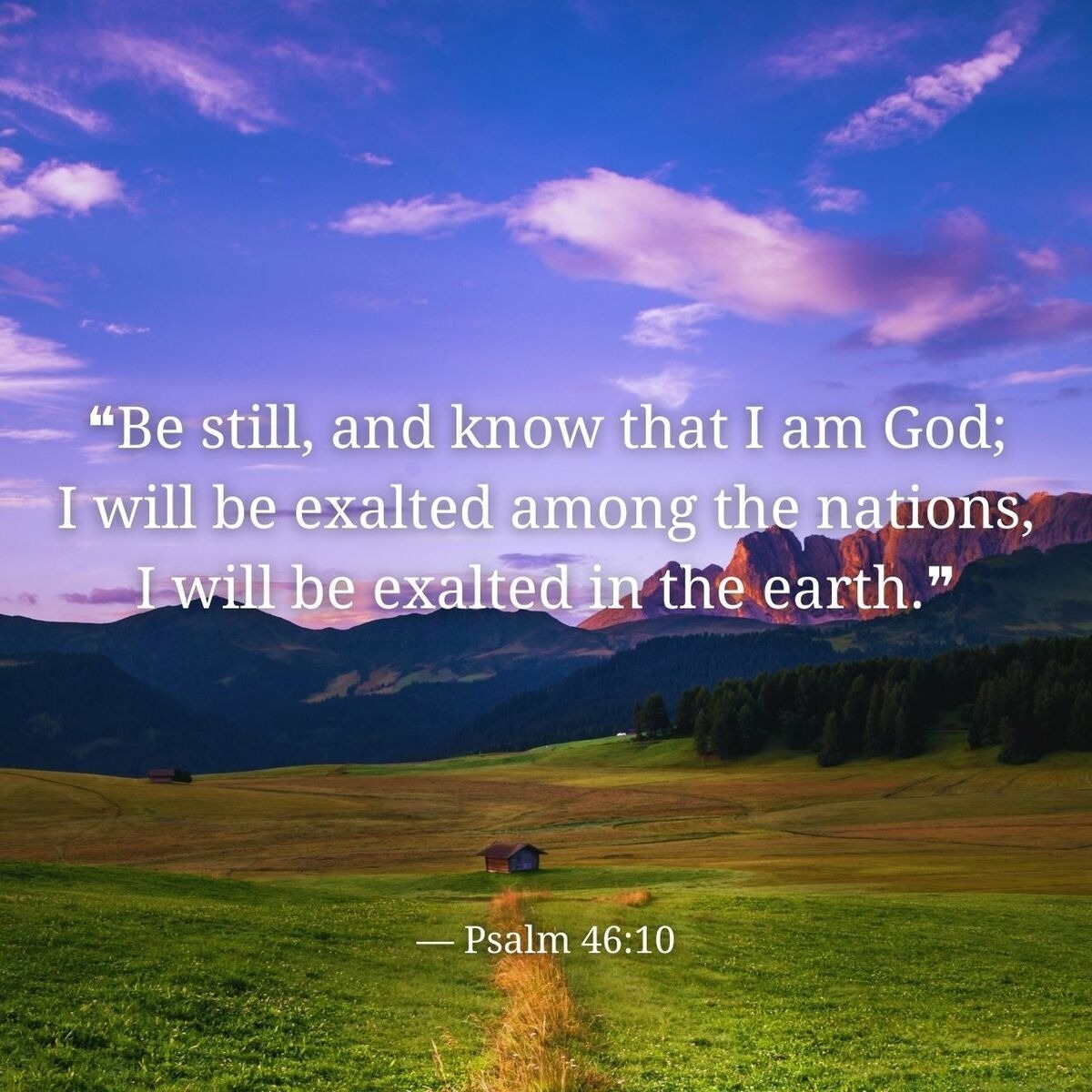 Verse of the Day: Psalm 46:10