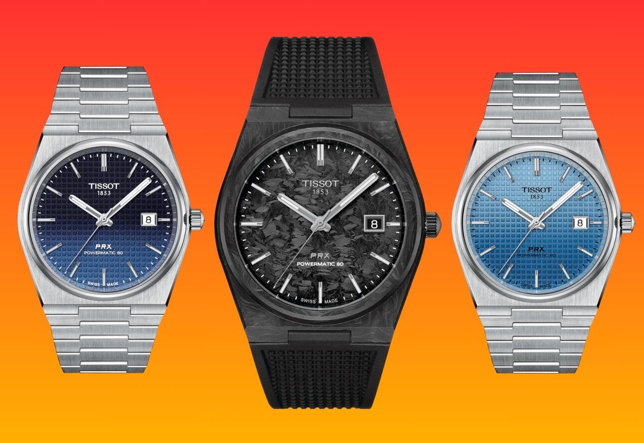 Tissot Surprises With Forged Carbon PRX, Gradient Dials; Seiko's Three ...